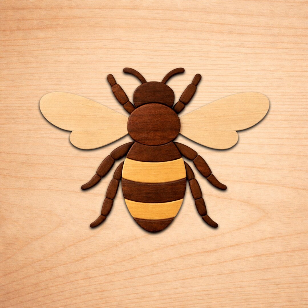 Bee Intarsia Wood Patterns, Intarsia Pattern Pdf, Instant Digital ...