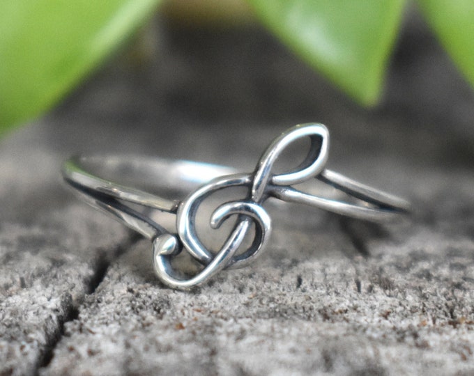 Treble Clef Ring, Music Ring, Singer Ring, Song Writer Ring, Musician ...