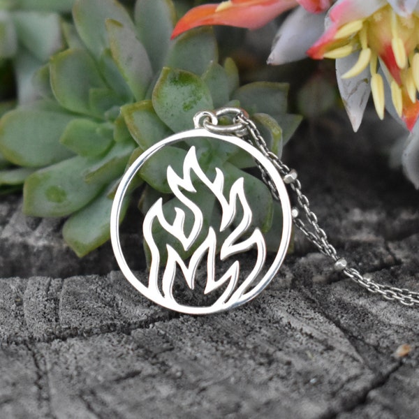 Fire Necklace - Etsy