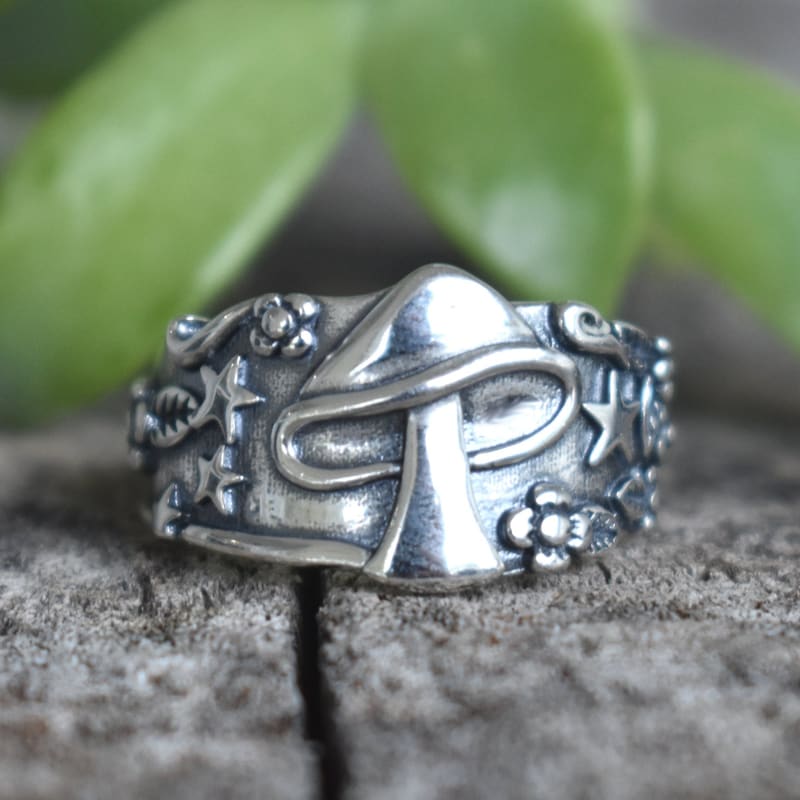 Mushroom Ring - Etsy