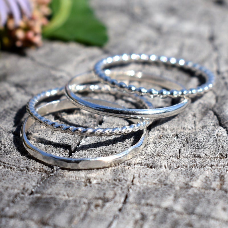 Silver Stacking Ring - Etsy