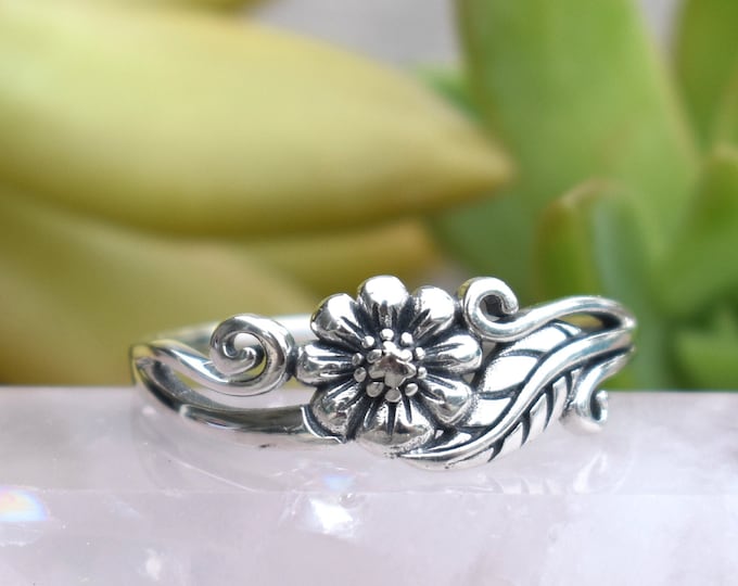 Flower Ring, Floral Ring, Daisy Ring, Y2k Ring, Silver Ring, Flower ...