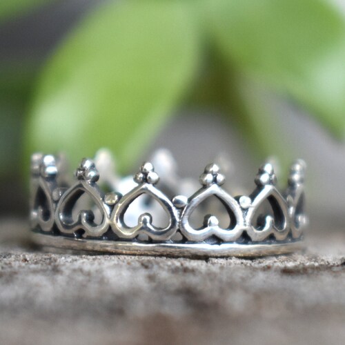 Princess Ring Crown Ring Crown Stacking Set Sterling Silver - Etsy