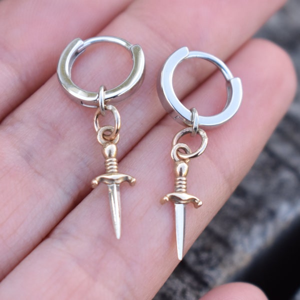 Dagger Earrings - Etsy