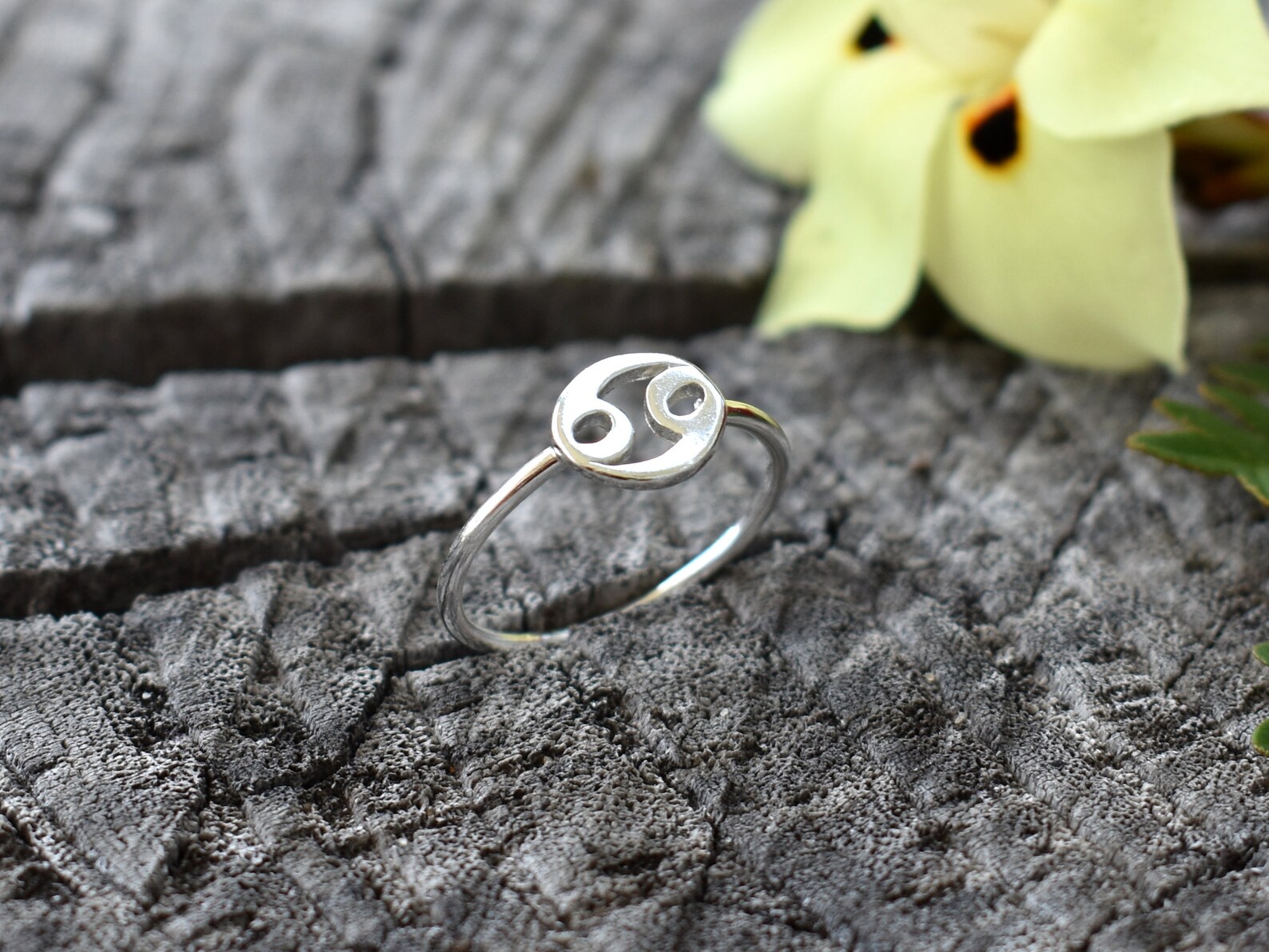 Zodiac Ring Zodiac Sign Ring Cancer Ring Birth Date Ring | Etsy