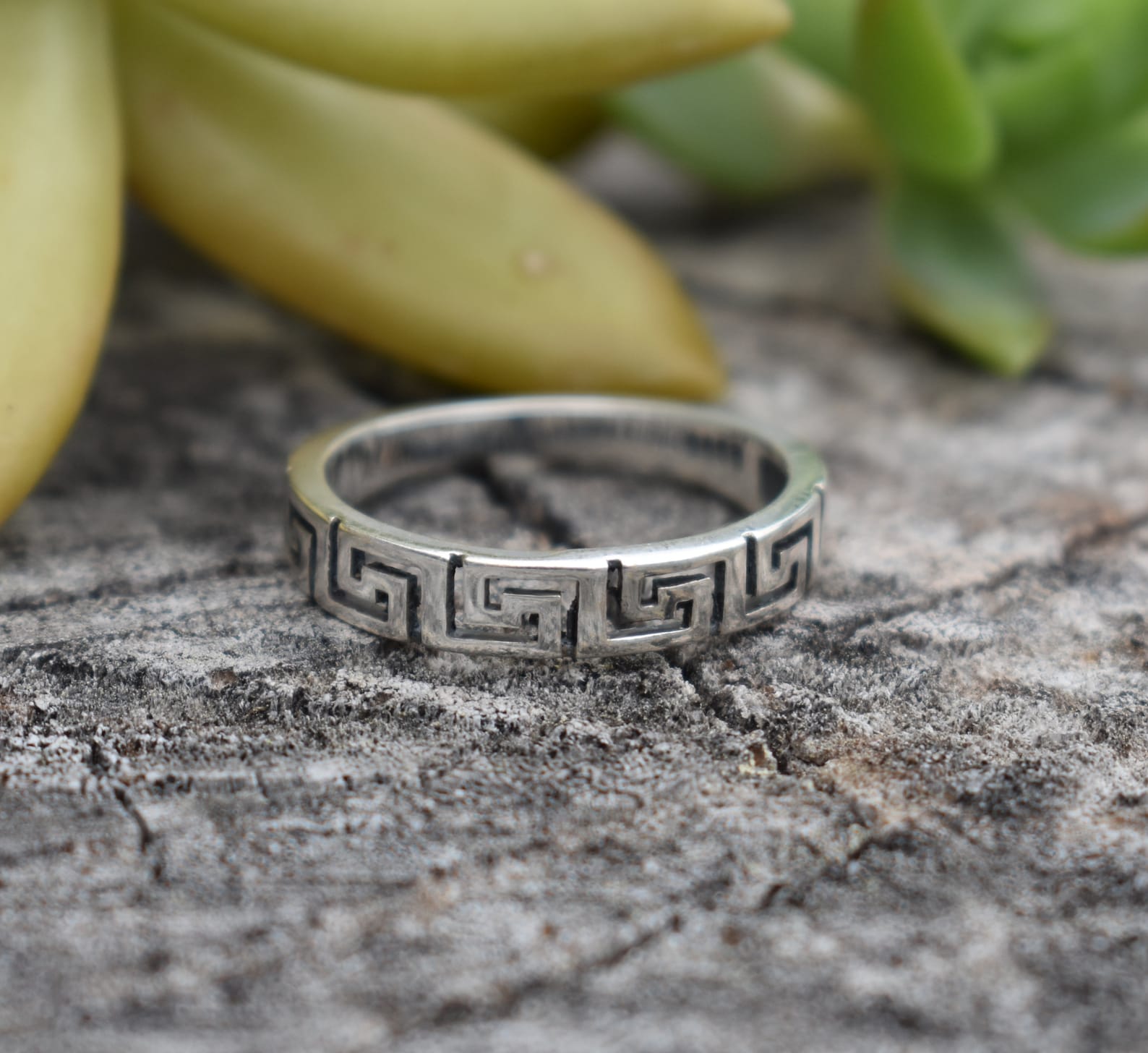 Greek Key Ring Sterling Silver Greek Ring Greek Key Jewelry - Etsy