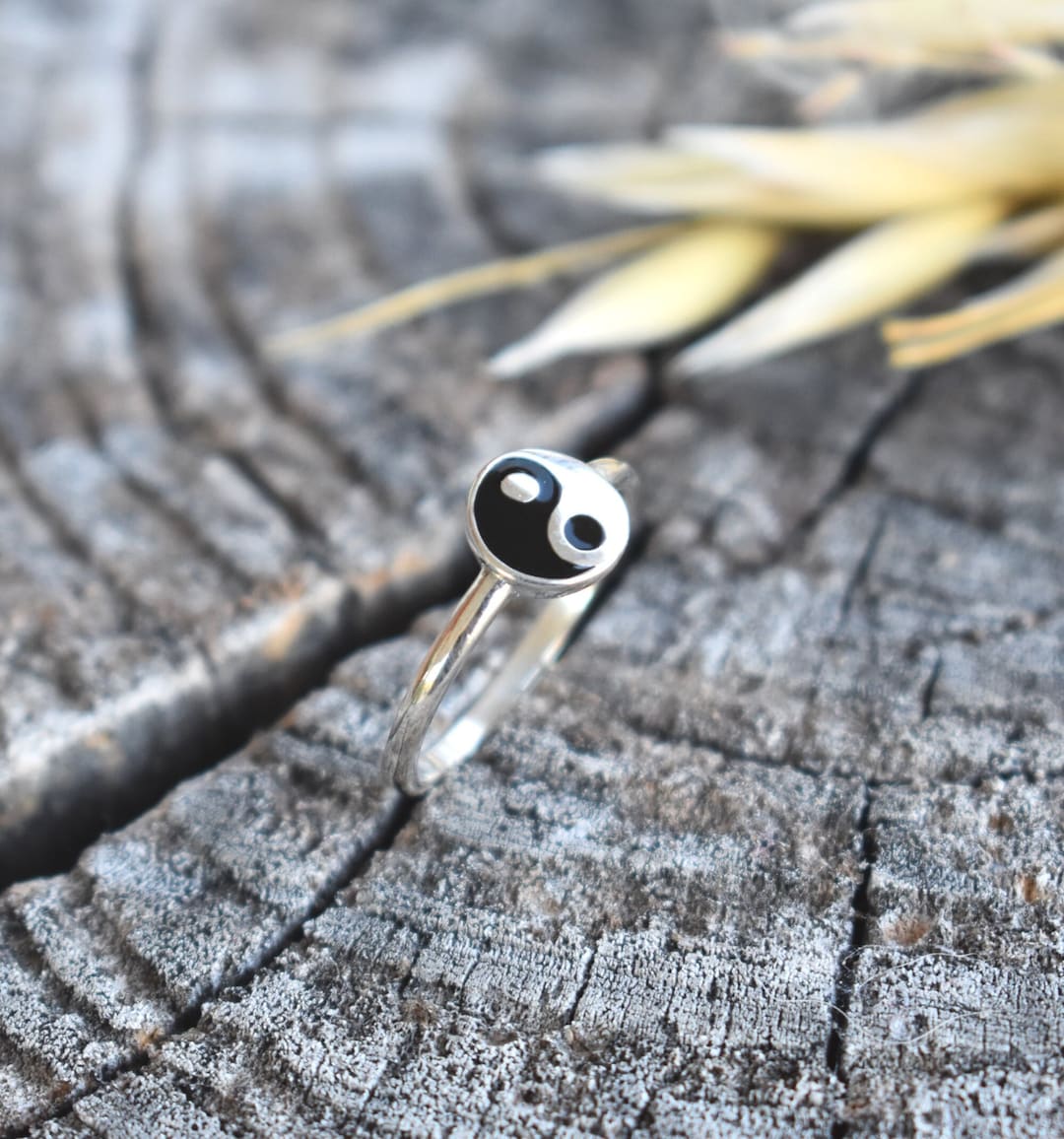Yin Yang Ring, Above Below Ring, Meditation Ring, Tai Chi Ring, 90's ...