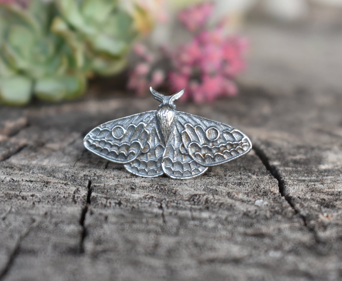 Moth Ring Sterling Silver Moth Ring Silver Moth Ring Large - Etsy