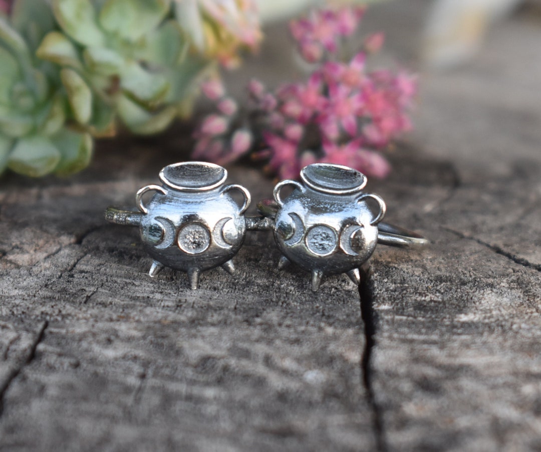 Cauldron Ring, Witches' Brew, Moon Phase Ring, Magical Jewelry ...
