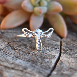 Uterus Ring, Female Anatomy, Feminist Ring, Feminist Jewelry, Womens ...