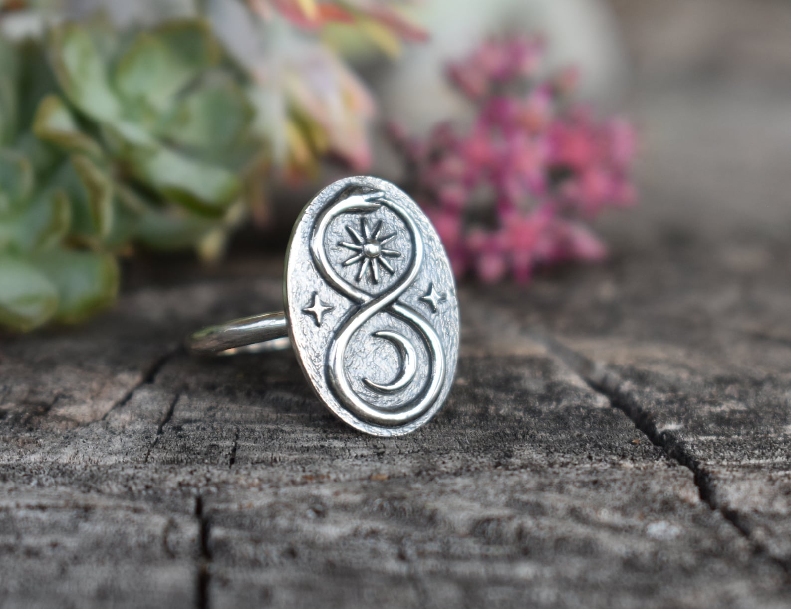 Infinity Snake Ring Ouroboros Ring Sterling Silver Snake - Etsy