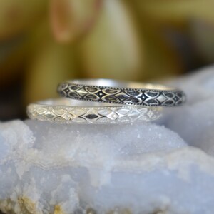 Boho Ring, Floral Ring, Silver Ring, Silver Stacking Ring, Knuckle ...