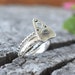 Planchette Ring, Ouija Ring, Moon and Star Ring, Sterling Stacking ...