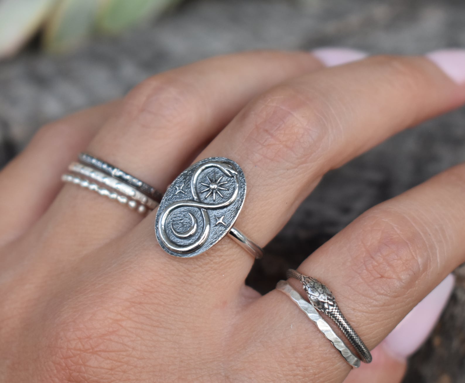 Infinity Snake Ring Ouroboros Ring Sterling Silver Snake - Etsy