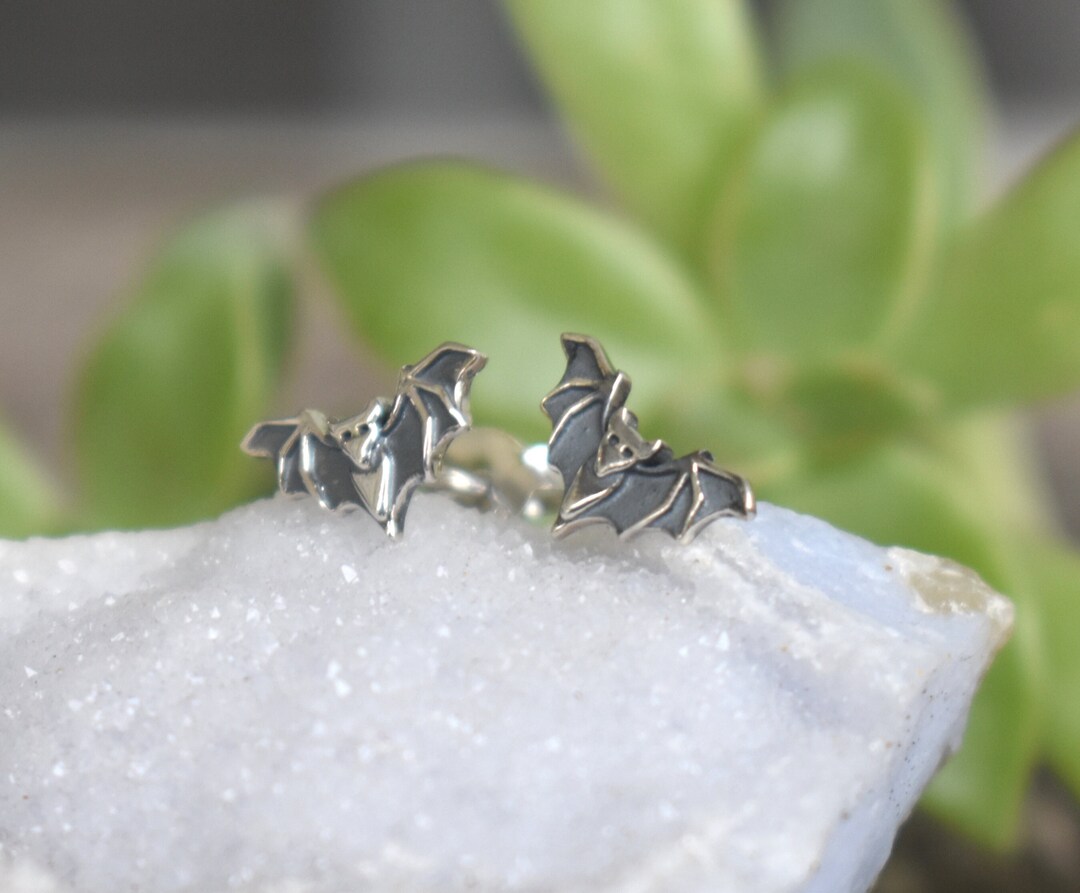 Bat Studs, Bat Earrings, Bat Medicine, Gothic, Wiccan, Bat Jewelry ...