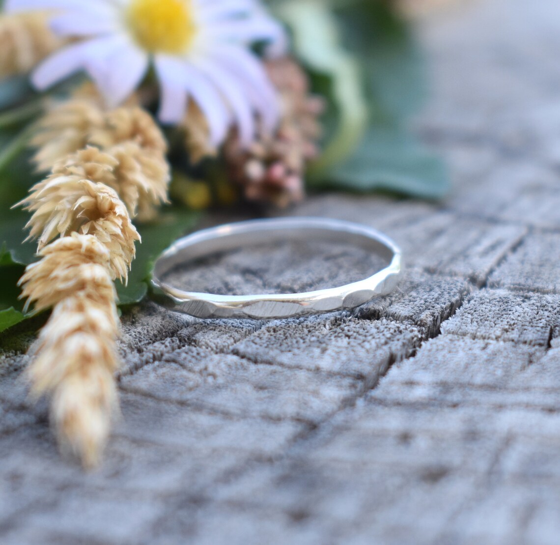 Silver Stacking Rings Sterling Stacking Rings Set of Three - Etsy