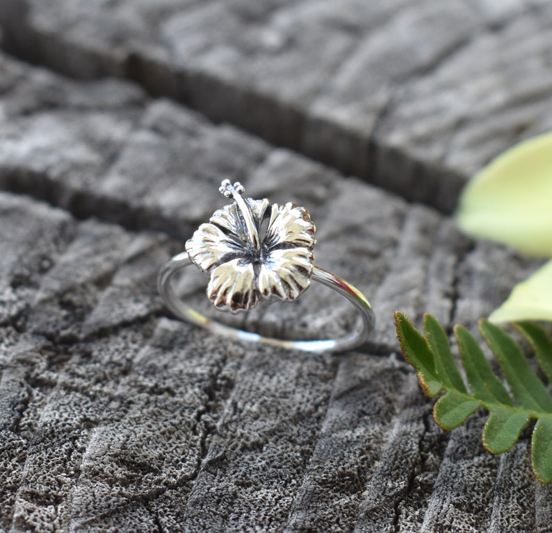 Hibiscus Ring Hibiscus Flower Ring Tropical Ring Plant - Etsy