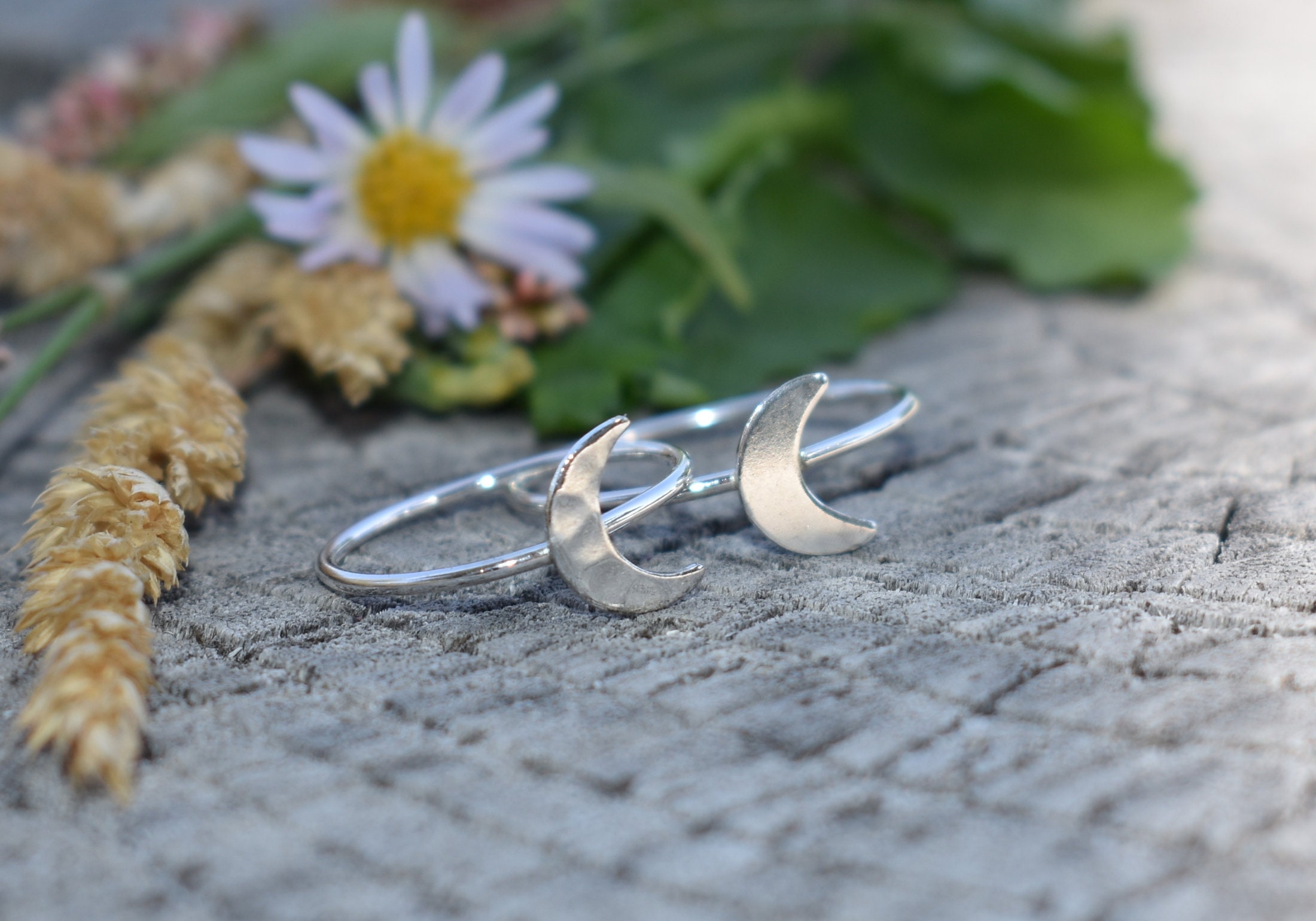 Moon Ring Crescent Moon Ring Moon Phase Ring Moon Phases | Etsy