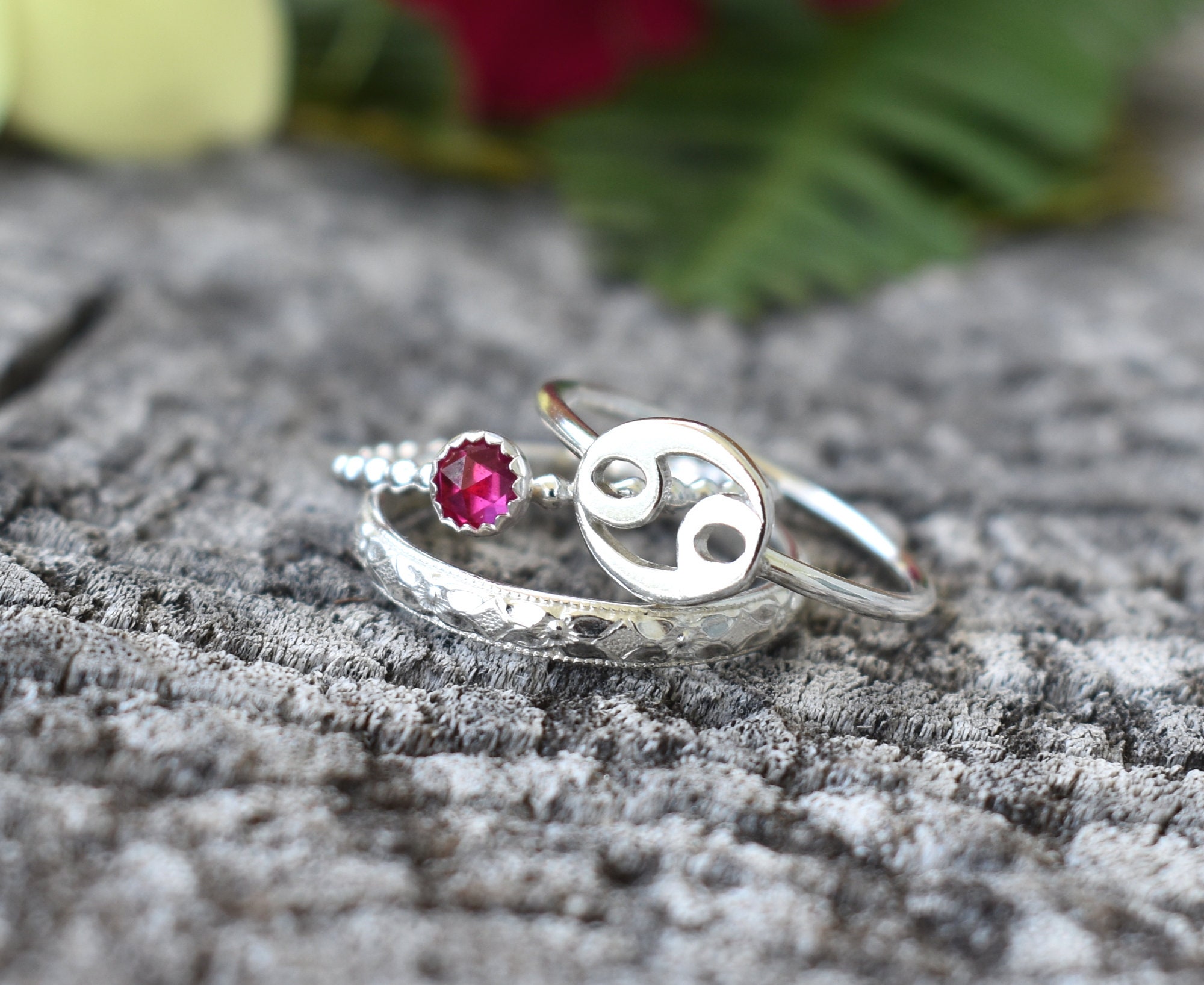 Zodiac Ring Zodiac Sign Ring Cancer Ring Birth Date Ring | Etsy