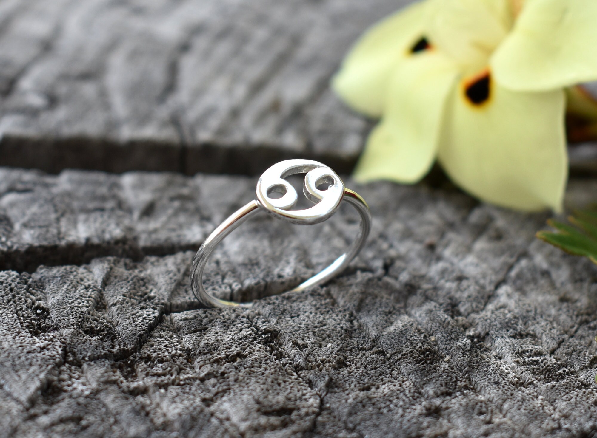 Zodiac Ring Zodiac Sign Ring Cancer Ring Birth Date Ring | Etsy