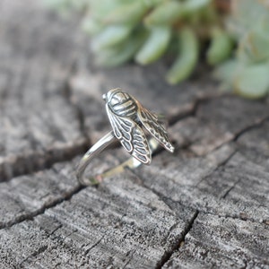 Cicada Ring, Brood Cicada, Entomologist, Cicada Wing, Bug Necklace, 17 ...