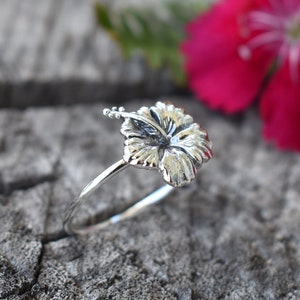 Hibiscus Ring, Hibiscus Flower Ring, Tropical Ring, Plant Lover, Plant ...
