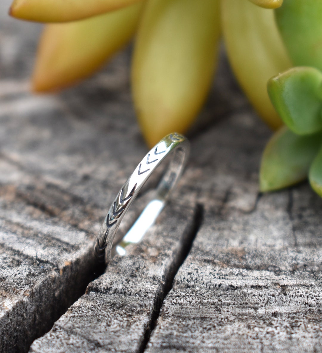 Arrow Ring, Southwest Ring, Dainty Ring, Boho Ring, Silver Stack Ring ...