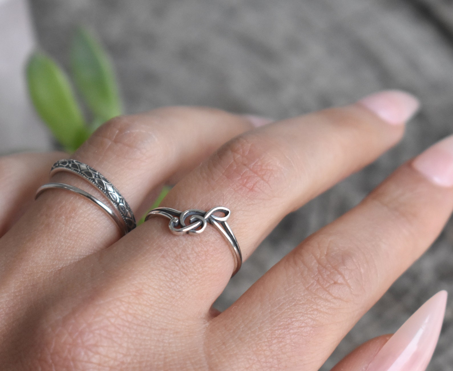 Treble Clef Ring, Music Ring, Singer Ring, Song Writer Ring, Musician ...