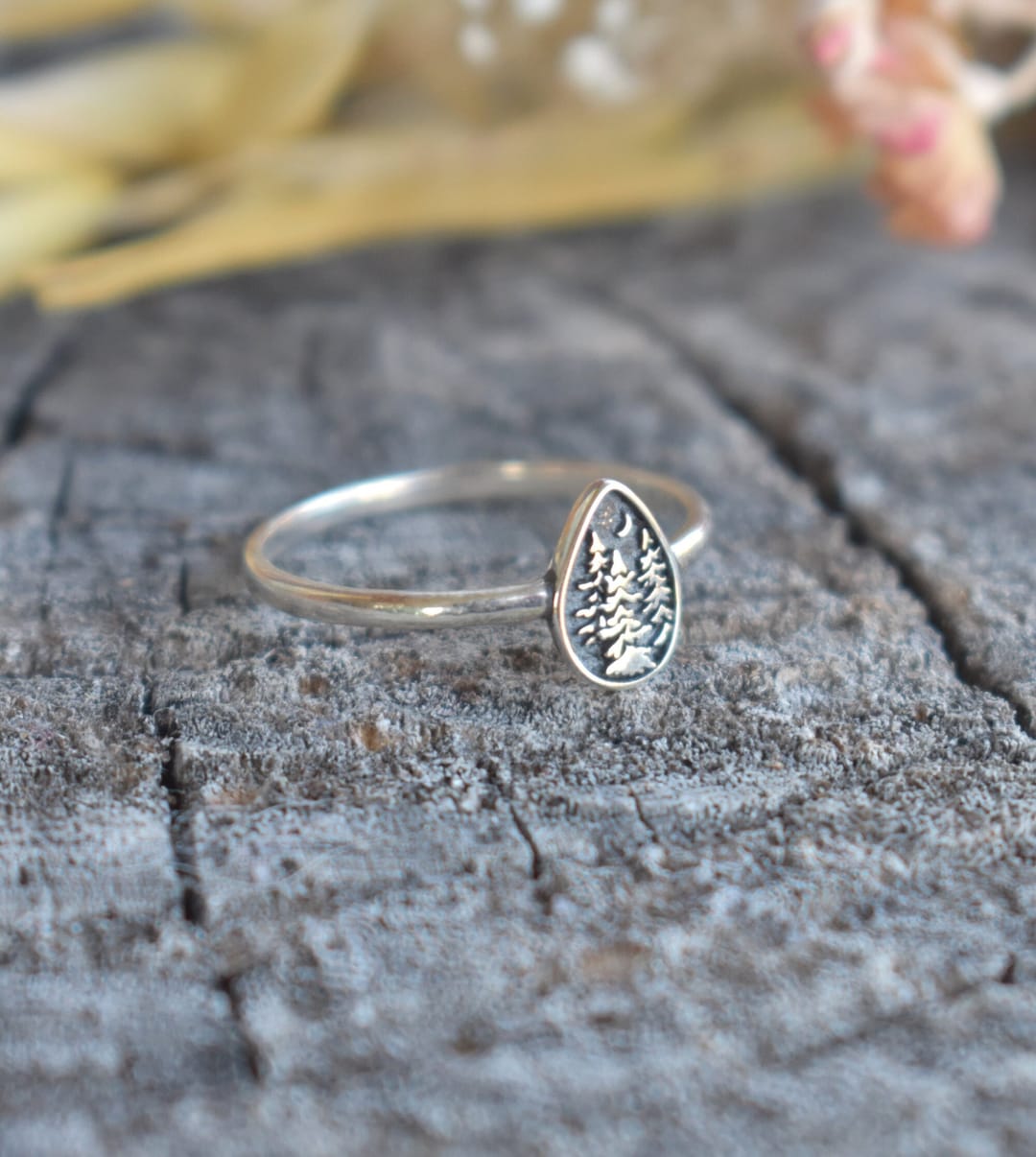 Tree Ring, Forest Ring, Pine Tree Ring, Forest Dweller, Forest Jewelry ...