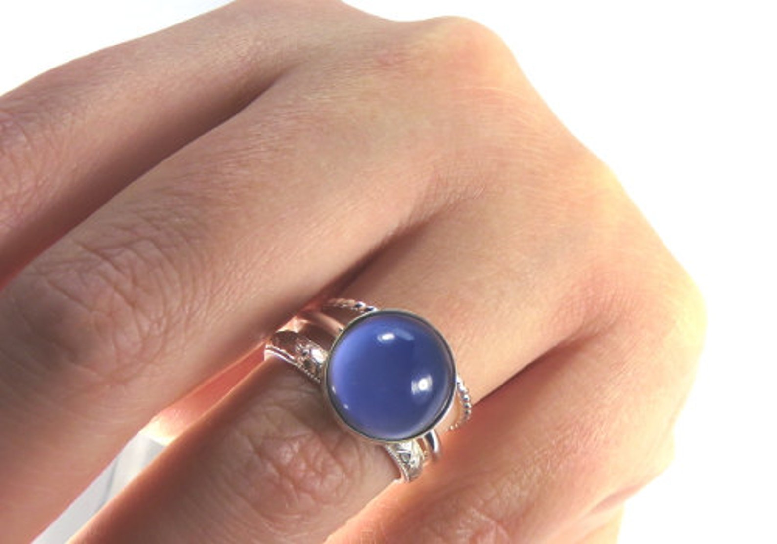 Mood Ring, Mood Stone Rings, Silver Rings, Mood Ring Set, Boho Stacking ...