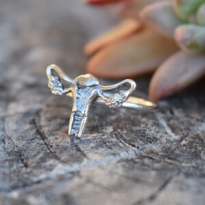 Uterus Ring, Female Anatomy, Feminist Ring, Feminist Jewelry, Womens ...