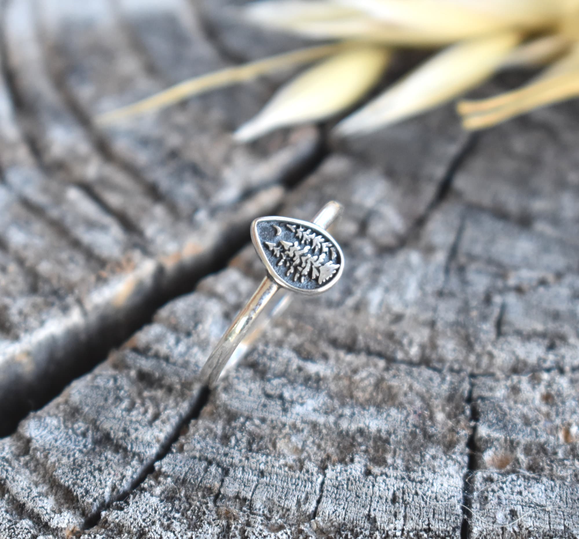 Tree Ring, Forest Ring, Pine Tree Ring, Forest Dweller, Forest Jewelry ...