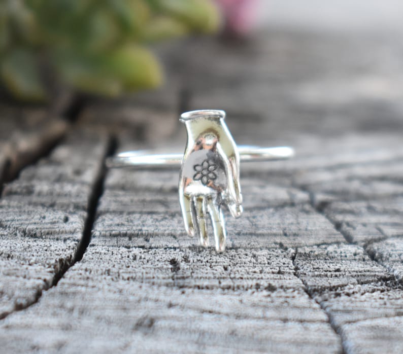 Mudra Ring Sterling Silver Mudra Zen Ring Yoga Ring | Etsy