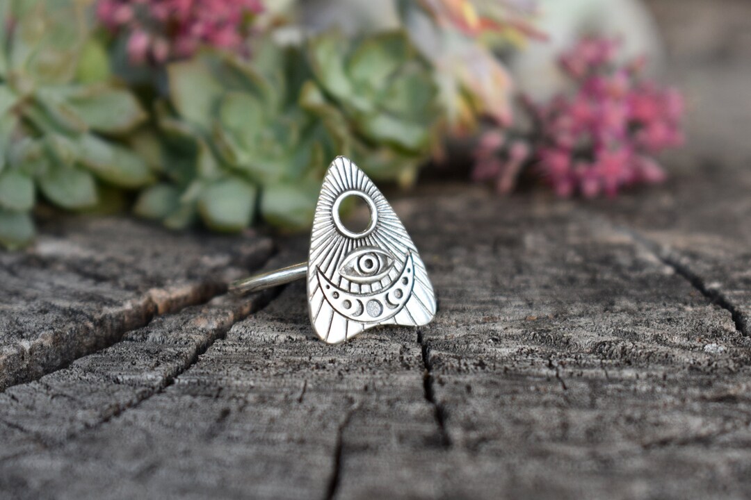 Planchette Ring, Ouija Ring, Moon Phase Ring, Witchy Jewelry, All ...