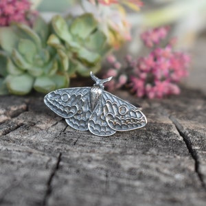 Moth Ring, Sterling Silver Moth Ring, Silver Moth Ring, Large Moth Ring ...