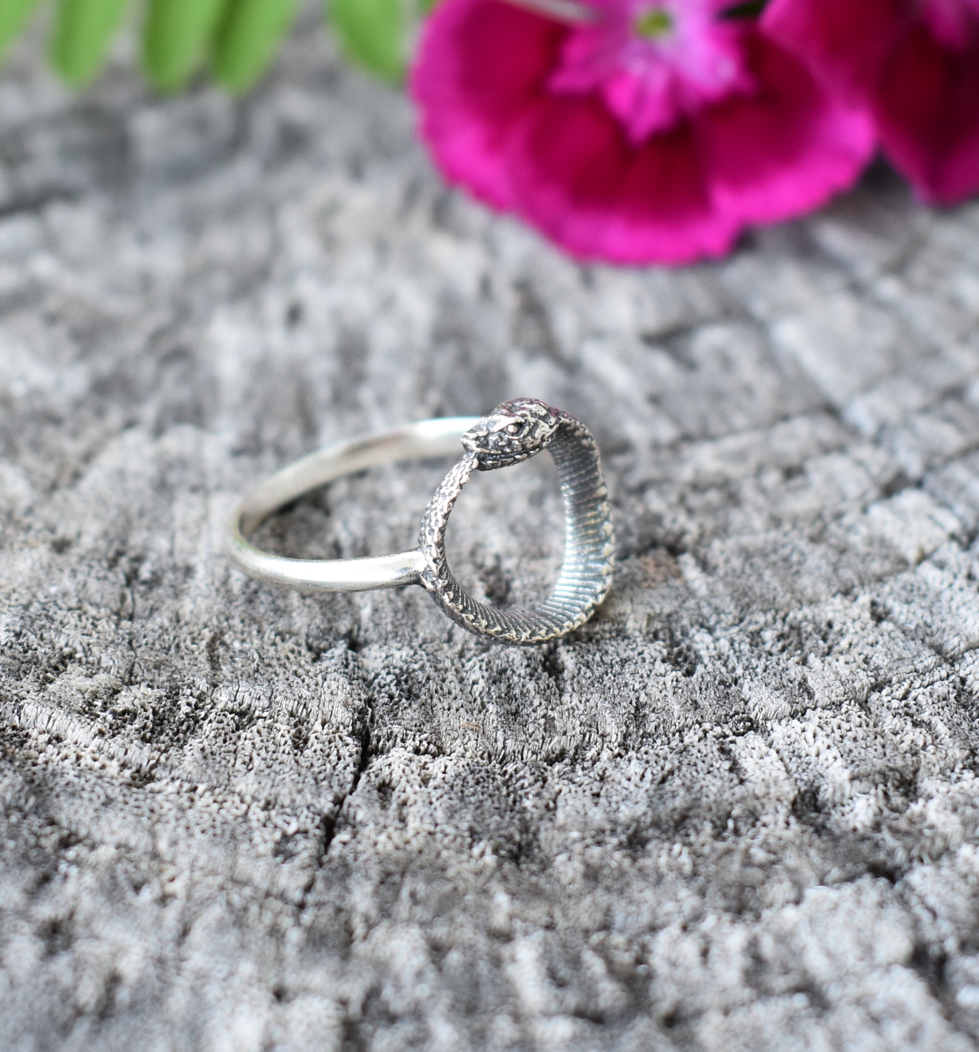 Ouroboros Ring, Snake Ring, Sterling Handmade , Silver Snake Ring ...