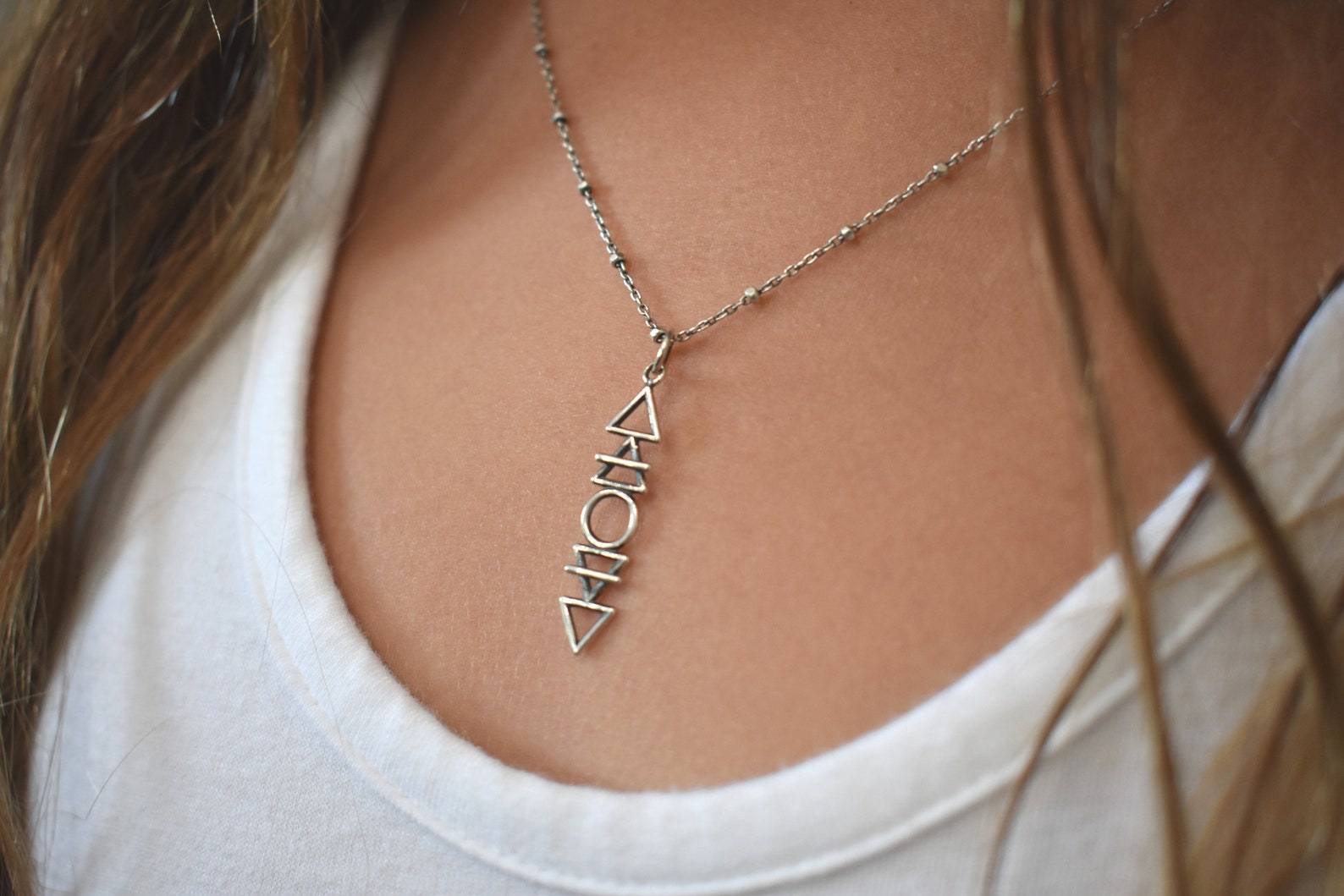Element Necklace, Four Elements Necklace, Sterling Silver Element ...