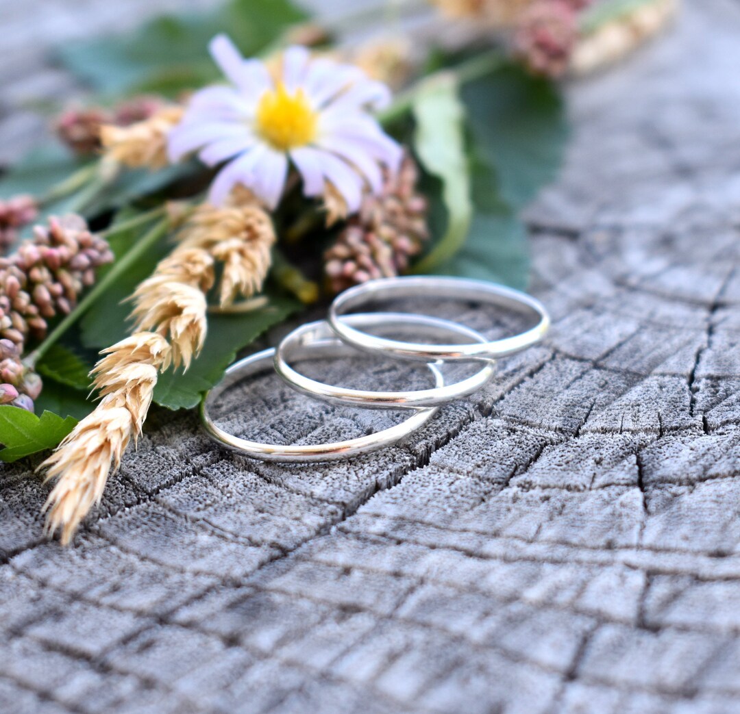 Silver Stacking Rings, Silver Rings, Sterling Rings, Stack Set ...