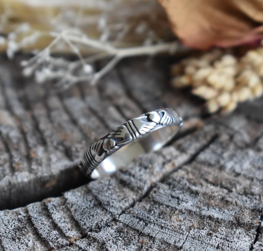 Claddagh Celtic Irish Ring, Claddagh Ring, Claddagh Heart Hand Ring ...