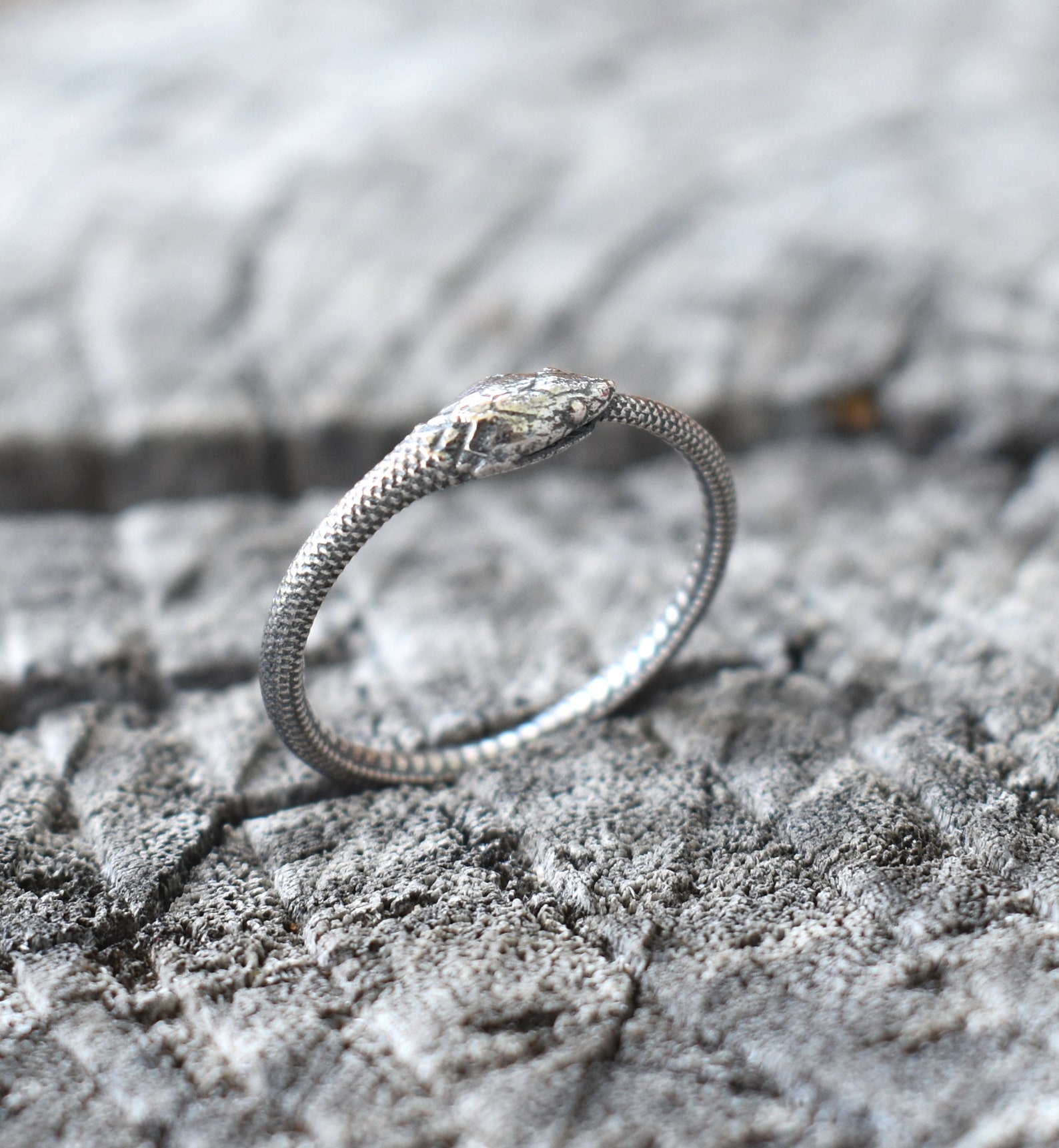 Ouroboros Ring, Snake Ring, Sterling Silver Snake, Silver Snake Ring ...