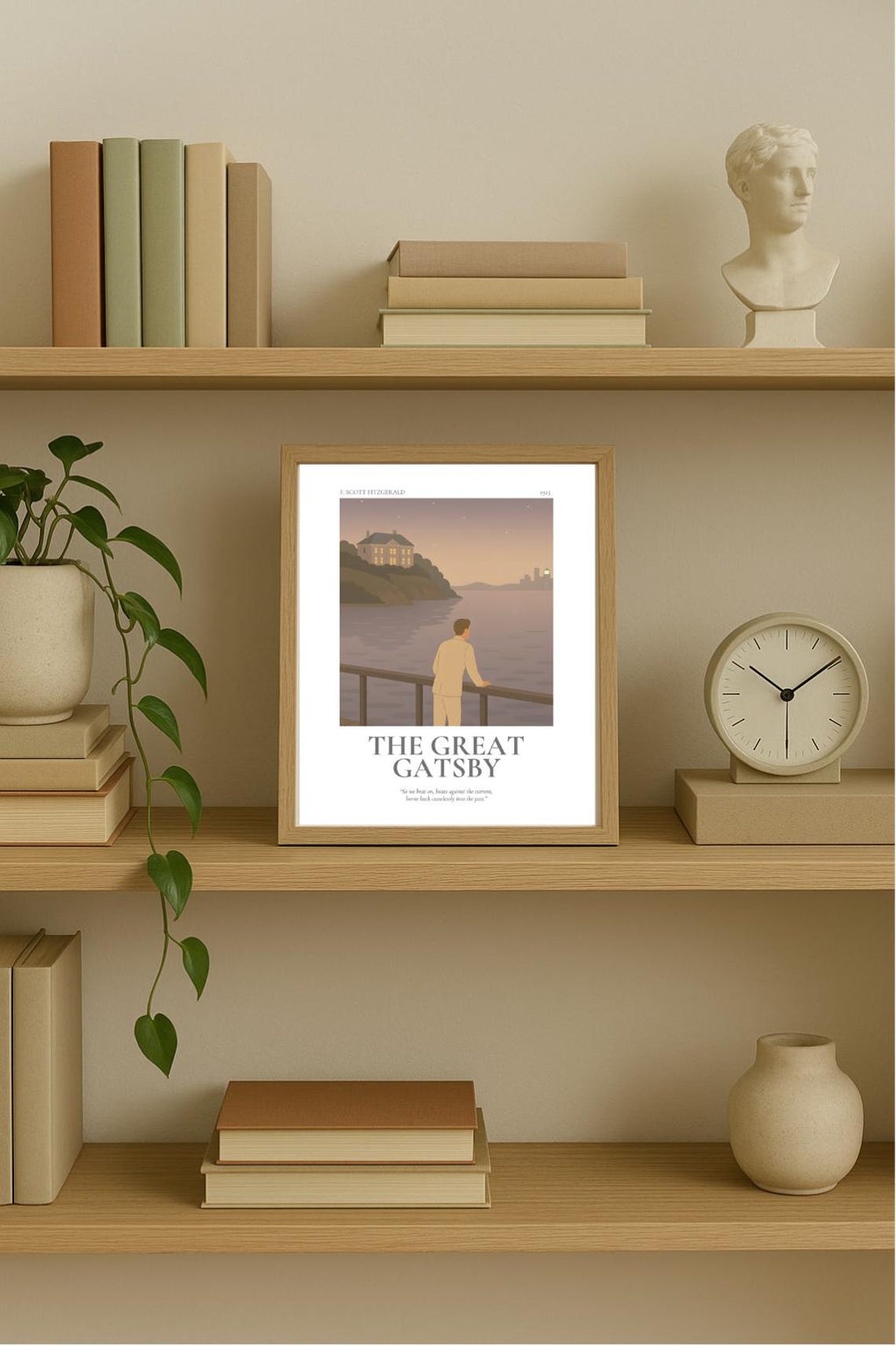 The Great Gatsby by F. Scott Fitzgerald Minimalist Art Print - Etsy