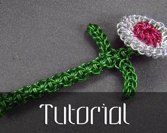 Chainmaille Tutorial Moorish Rose Flower Pendant - Etsy