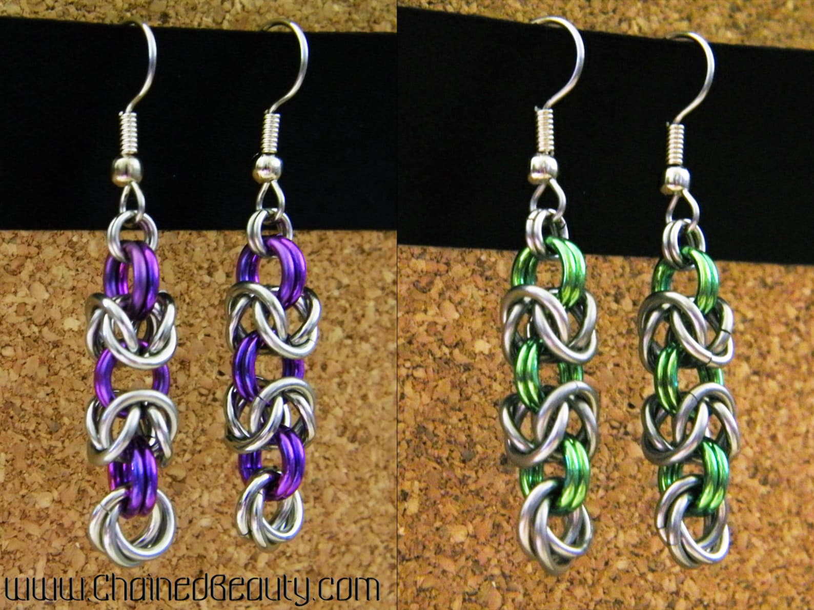 Byzantine Rose Chainmaille Earrings - Etsy