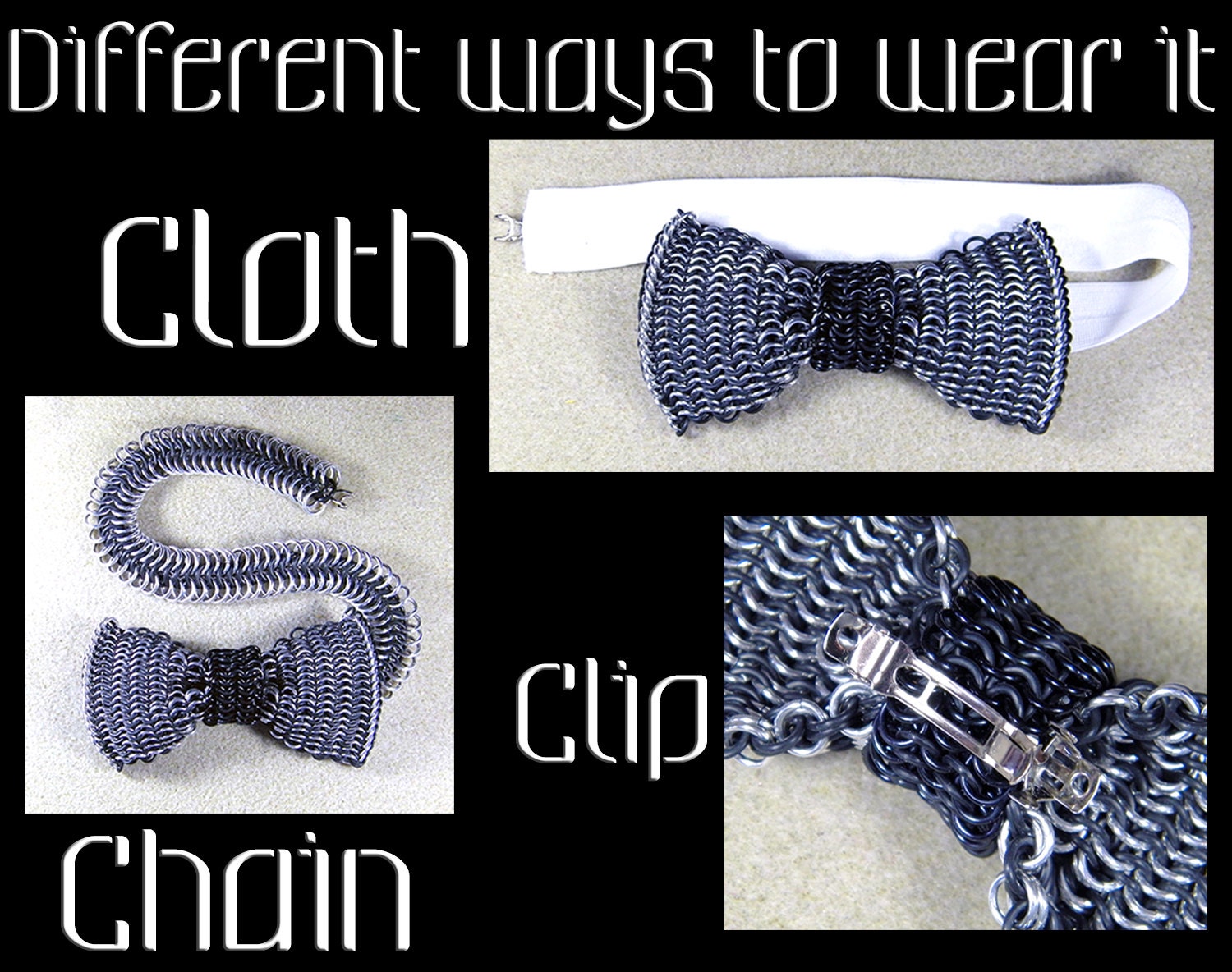 Chainmail Bow Tie Tutorial - Etsy