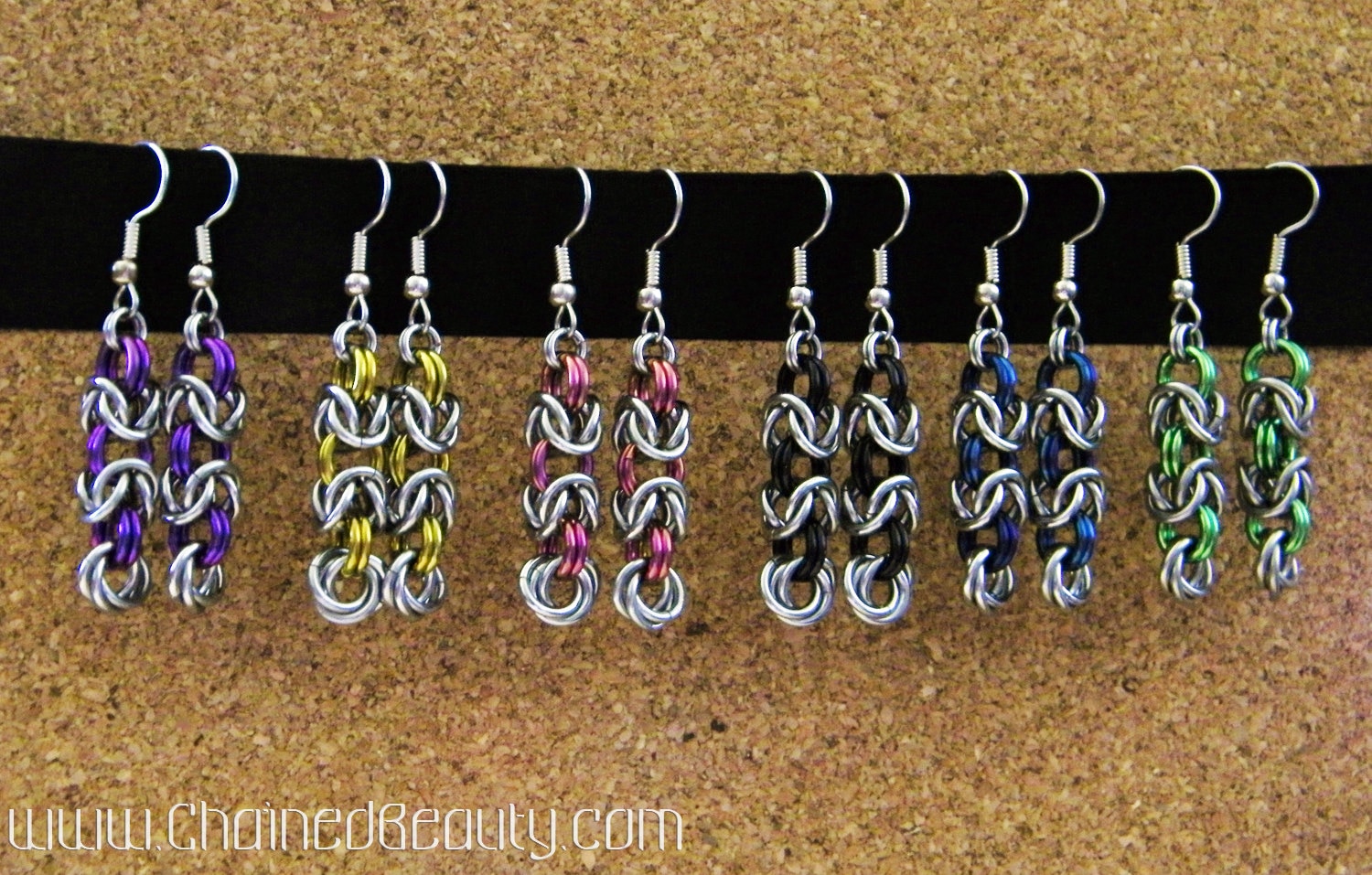 Byzantine Rose Chainmaille Earrings - Etsy