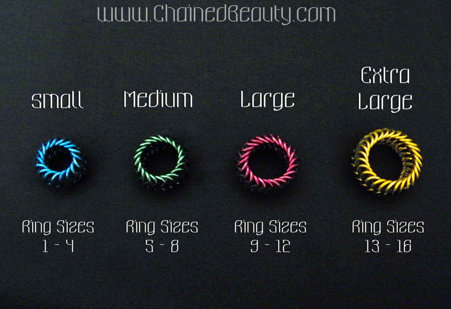 Stretchy Chainmaille Rings in Your Choice of Colors - Etsy