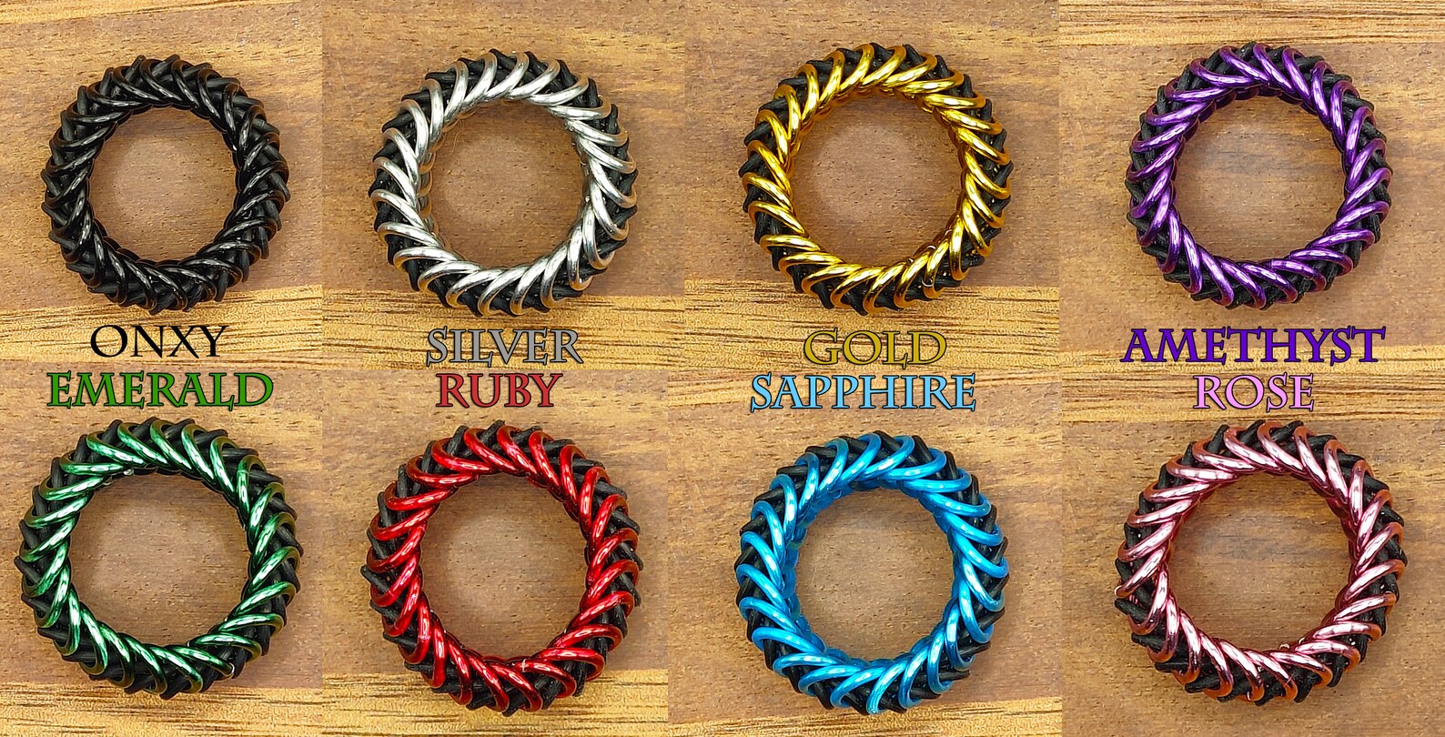 Stretchy Chainmaille Rings in Your Choice of Colors - Etsy