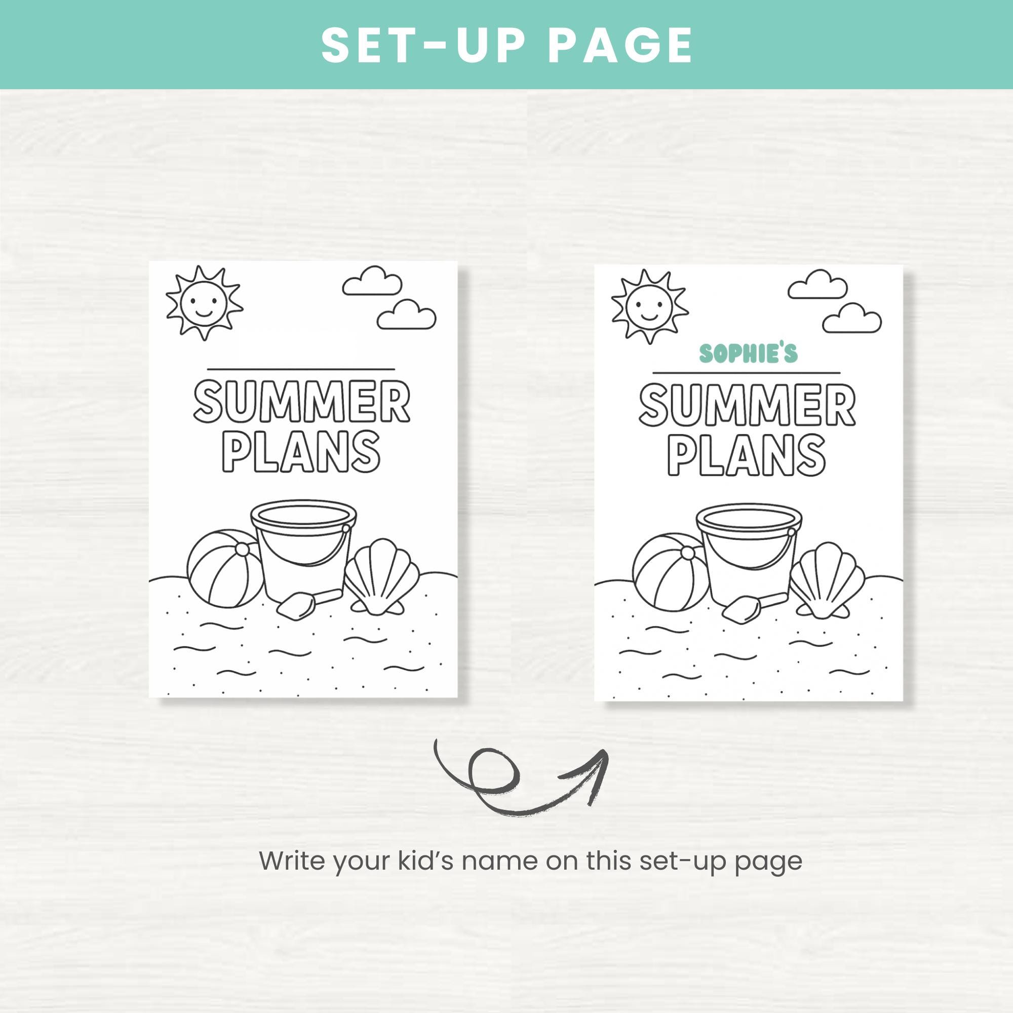 Printable Kids Summer Planner 2025 Bundle, Summer Activities, Chore ...