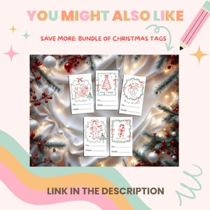 Editable Christmas Teacher Gift Tag Template, Printable Thank You, Kids ...