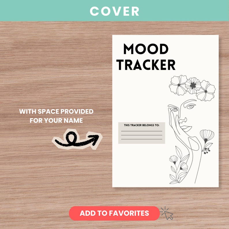 Mood Tracker Printable PDF, Yearly Monthly Journal, Emotion & Habit ...